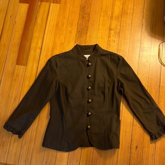 Xhilaration | Jackets & Coats | Prices To Sell Brown Blazer With Ruffle ...
